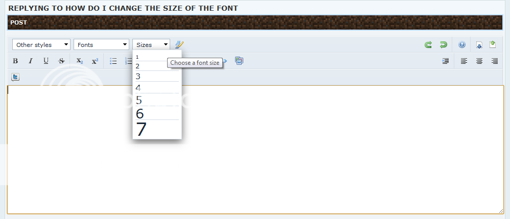 how do i change the size of the font - Forum Discussion & Info - Forums ...